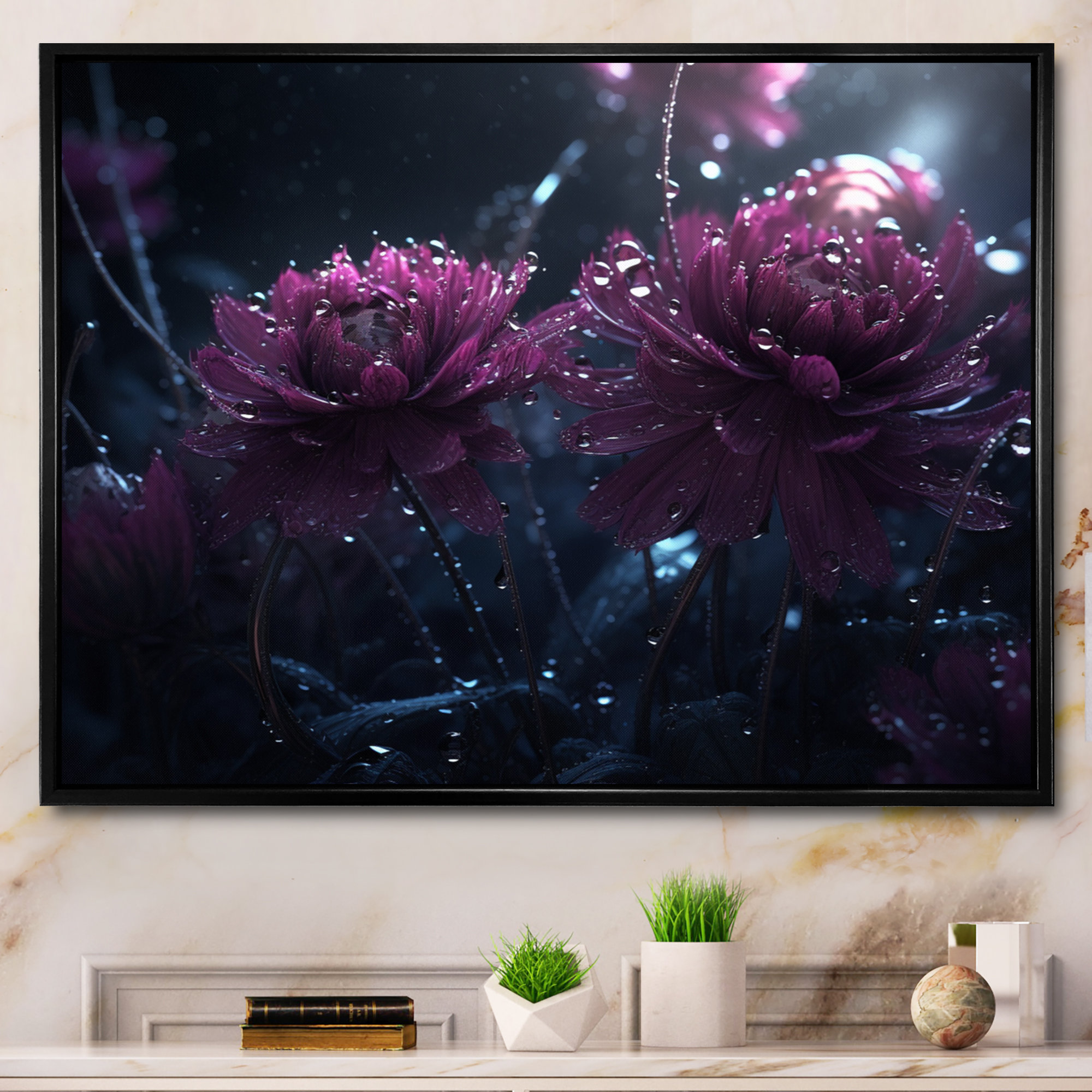 Red Barrel Studio® Pink Lotus Divine Resilience V Framed On Canvas Print | Wayfair